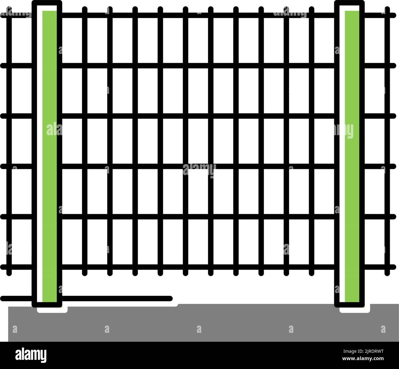 wire fence color icon vector illustration Stock Vector Image & Art - Alamy