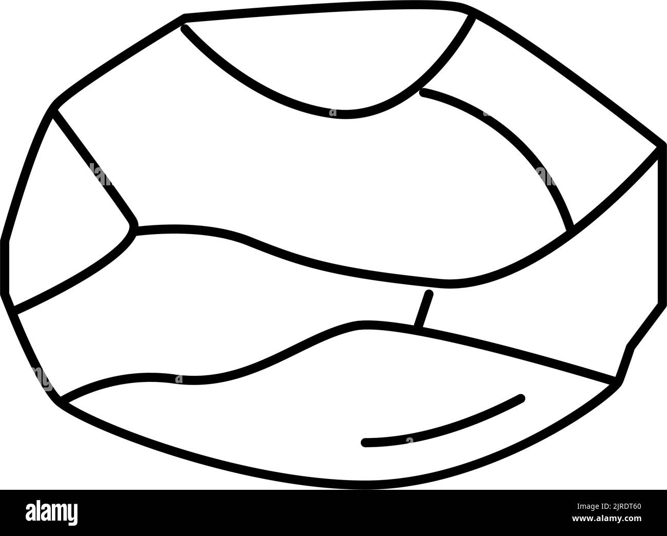 one peeled potato line icon vector illustration Stock Vector Image ...