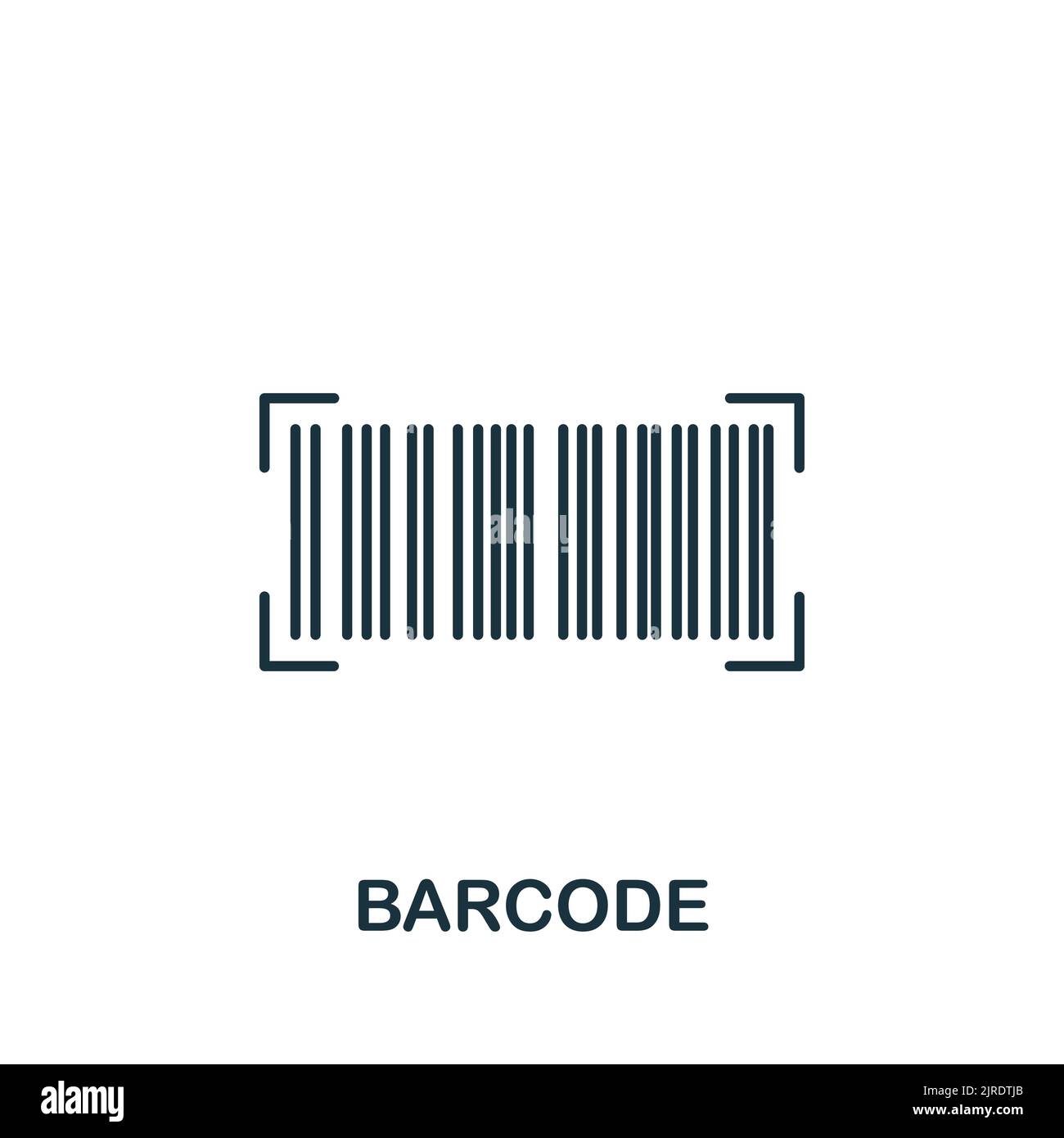 Barcode icon. Line simple line Retail icon for templates, web design ...