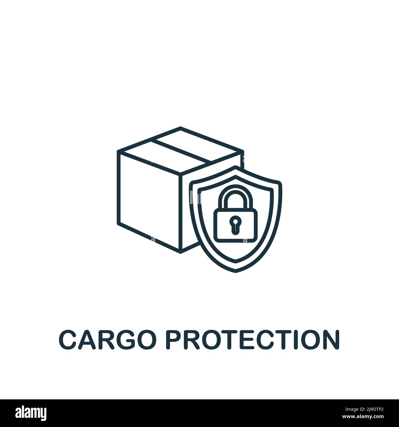 Cargo Protection icon. Line simple line Retail icon for templates, web ...