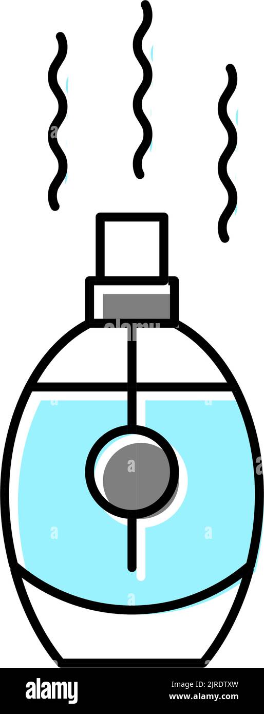 scent fragrance bottle perfume color icon vector illustration Stock ...