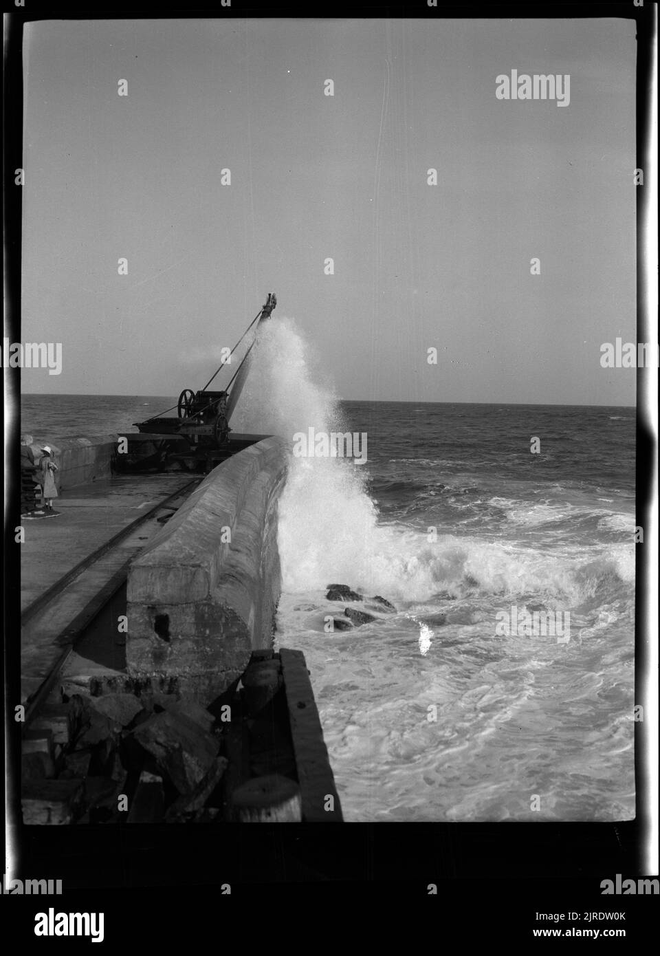 Stone pier, 1922, Australia, maker unknown Stock Photo - Alamy