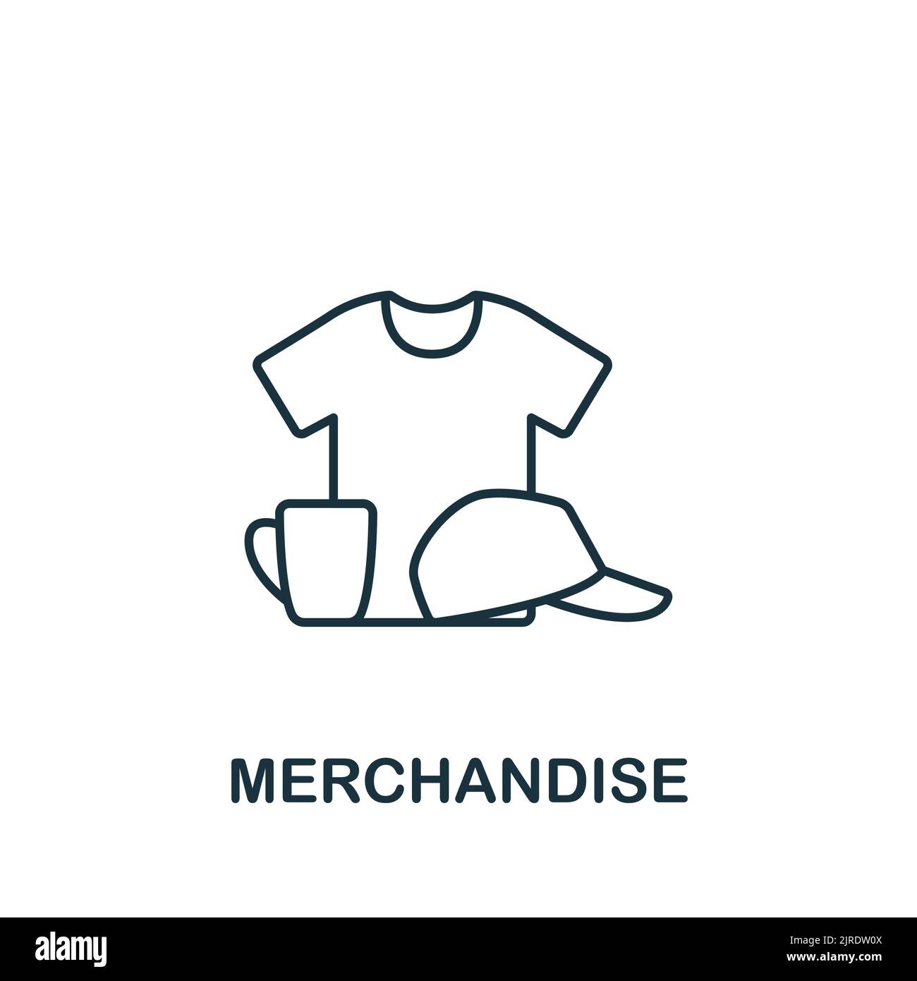 Merchandise icon. Line simple line Retail icon for templates, web ...