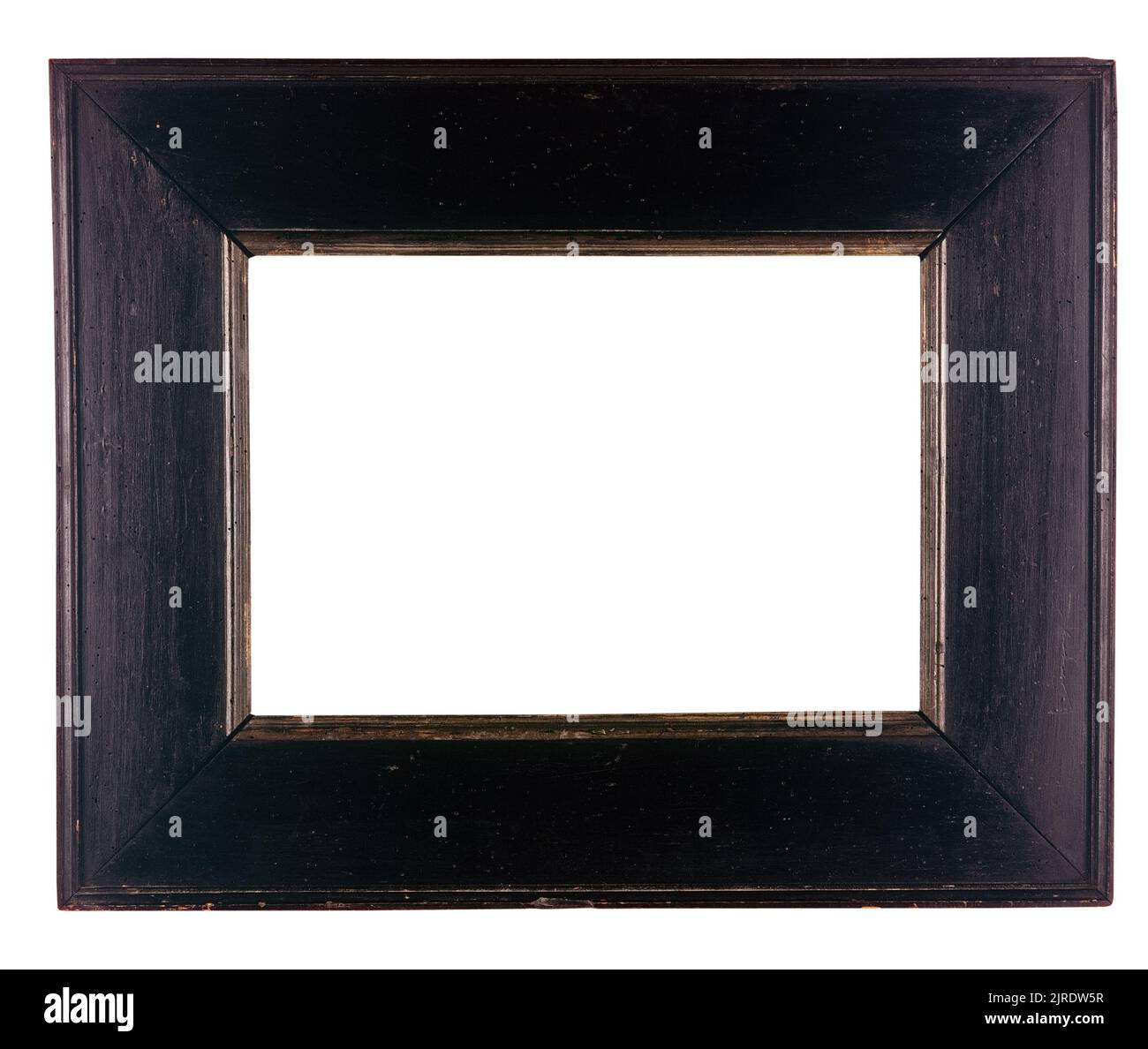 Old antique wooden frame isolated on white with clipping path Stock ...