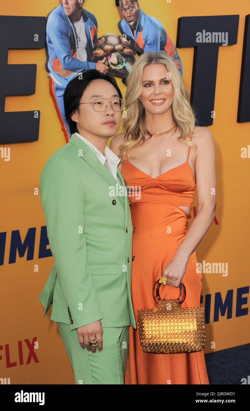 Los Angeles, CA. 23rd Aug, 2022. Jimmy O. Yang, Bri Kimmel at arrivals ...