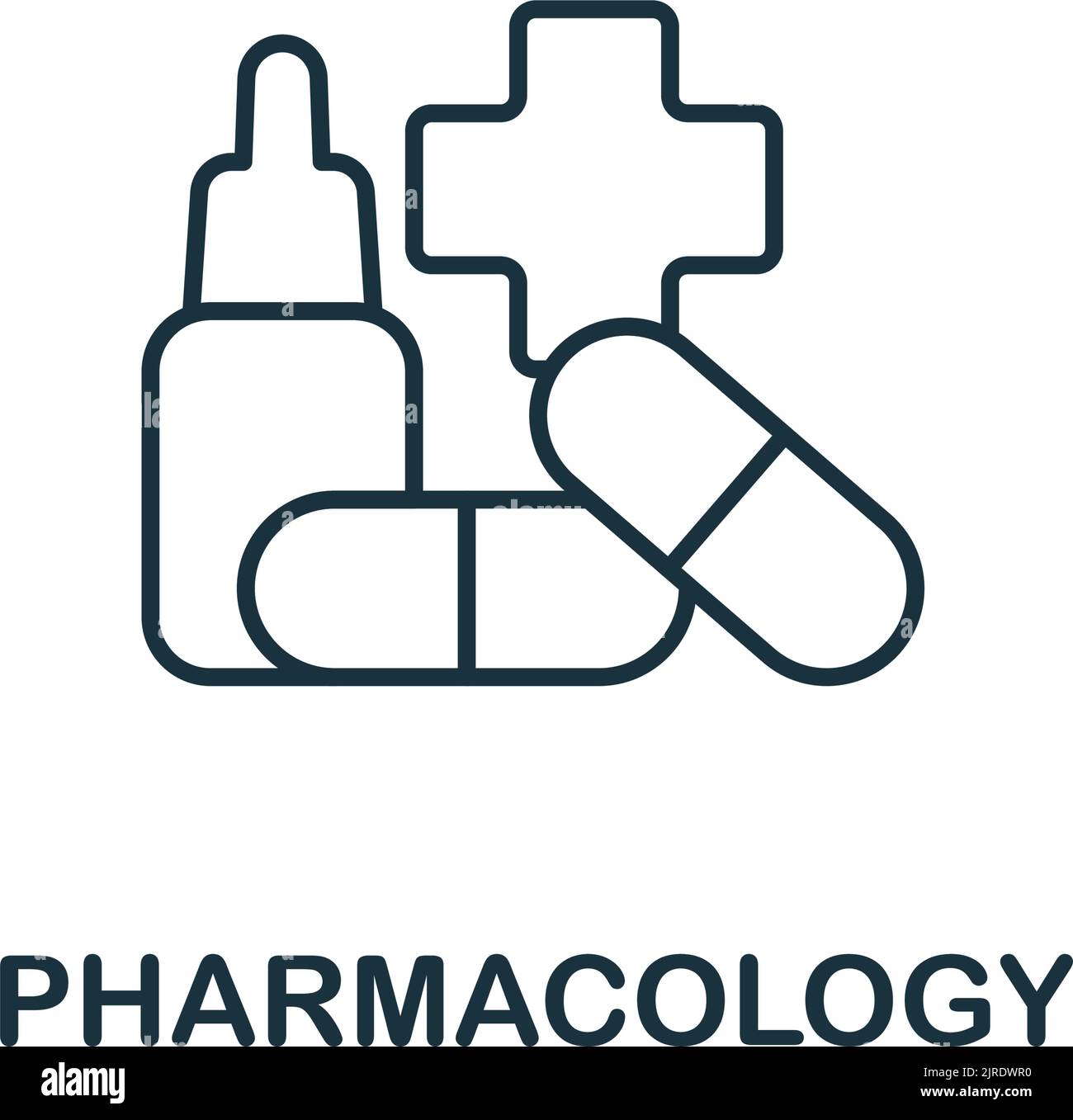 Pharmacology icon. Line simple Science icon for templates, web design ... Pharmacology icon. Line simple Science icon for templates, web design ...