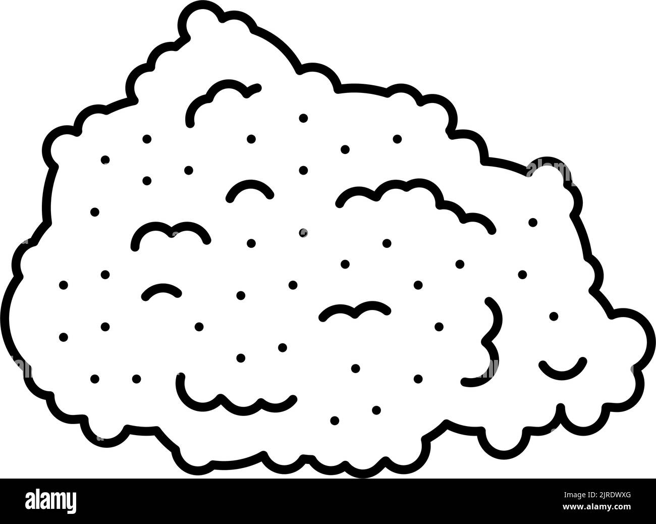 bowl prepared rice line icon vector illustration Stock Vector Image ...