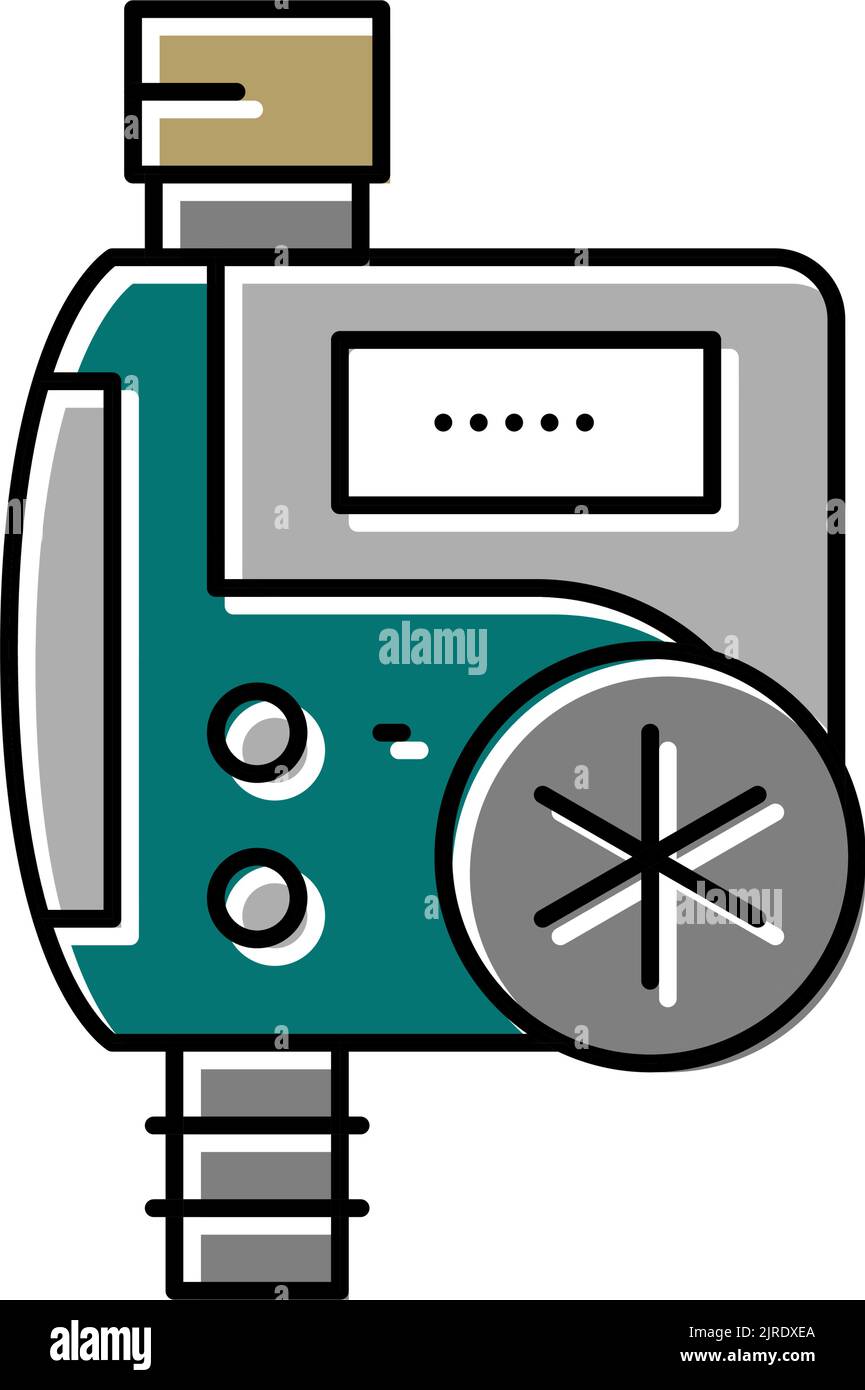 Automatic Irrigation Timer Stock Vector Images Alamy