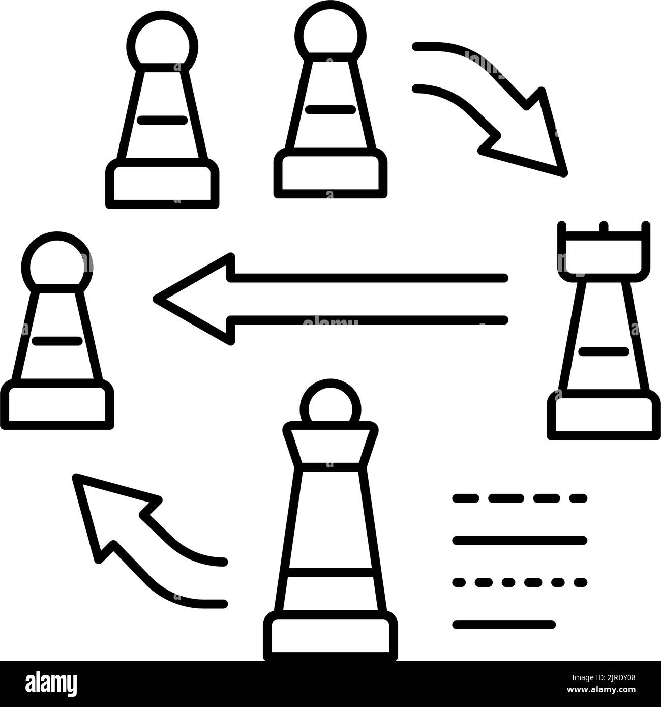 tactic business line icon vector illustration Stock Vector Image & Art ...