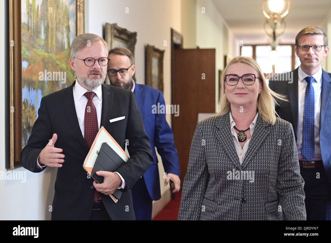 Prague, Czech Republic. 24th Aug, 2022. Prime Minister Petr Fiala, who ...