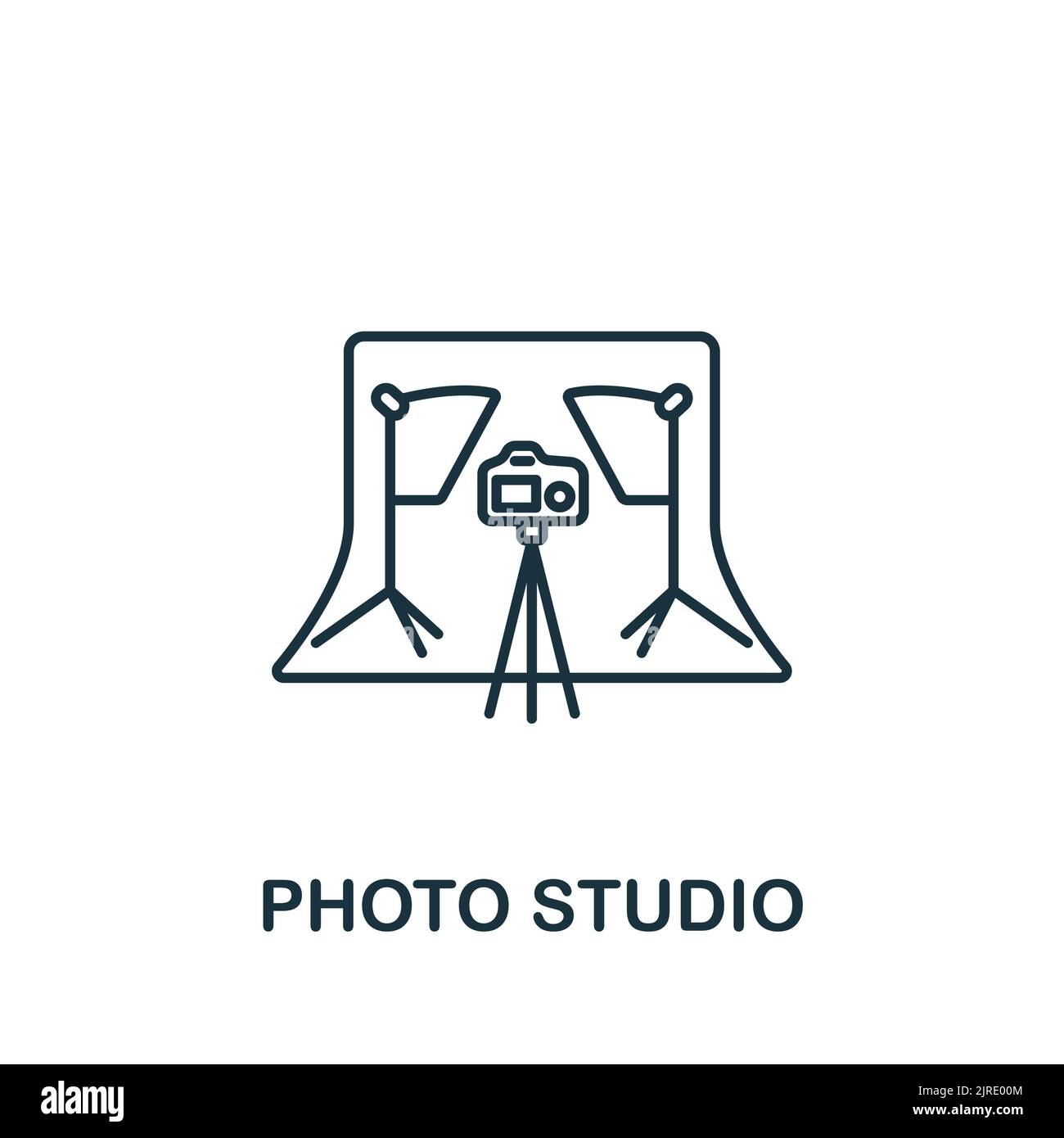 Photo Studio icon. Line simple icon for templates, web design and ...