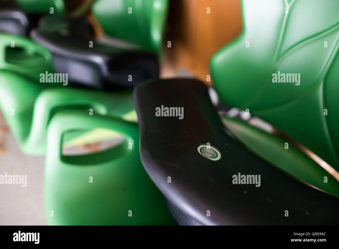 Rust, Germany. 10th Aug, 2022. A button can be seen on the grab rail of ...