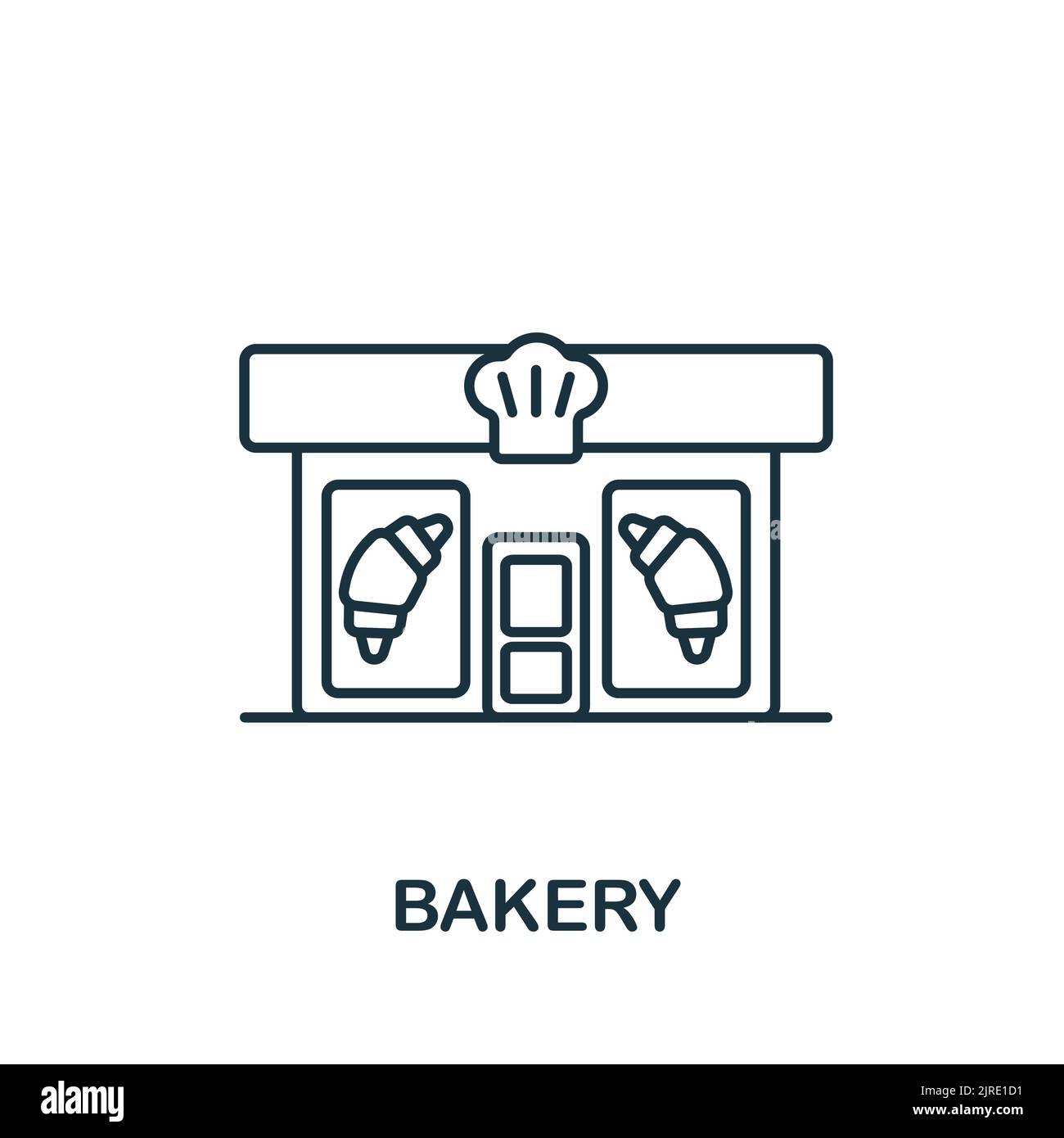 Bakery icon. Simple line element symbol for templates, web design and ...