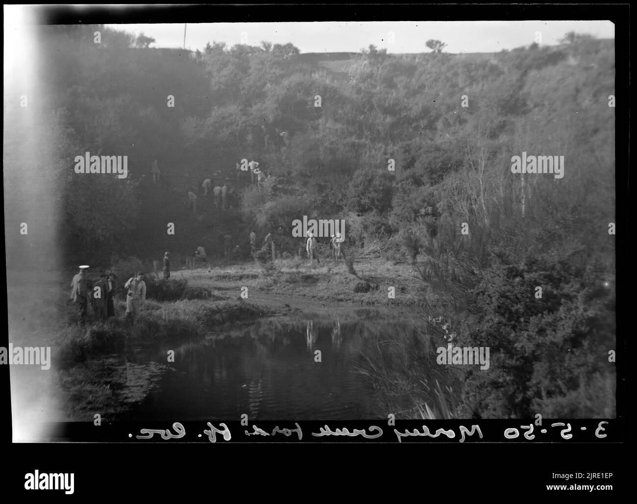 Morley creek ford ..., 03 May 1950, by Leslie Adkin Stock Photo - Alamy