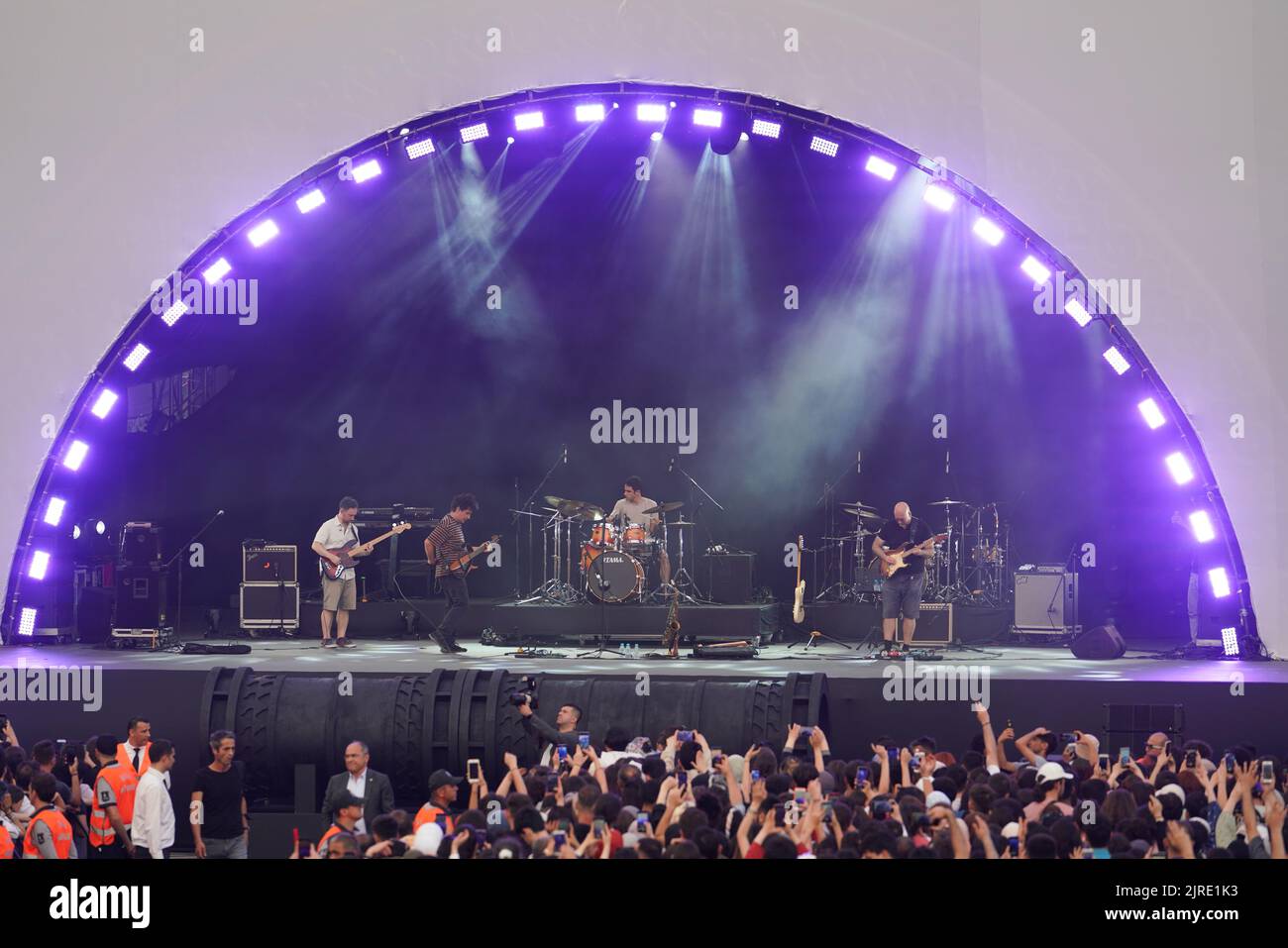 ISTANBUL, TURKEY - MAY 29, 2022: Pinhani concert in celebrations of ...