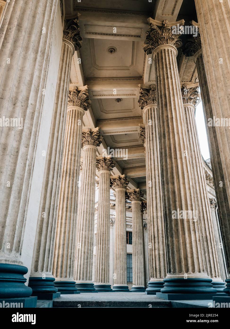 Old columns of the Kazan Cathedral in St. Petersburg Stock Photo - Alamy