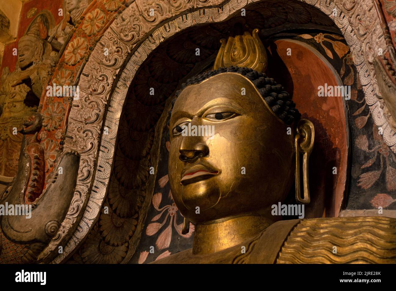 Photo of a peaceful Buddha Statue in a temple in Sri Lanka Stock Photo ...