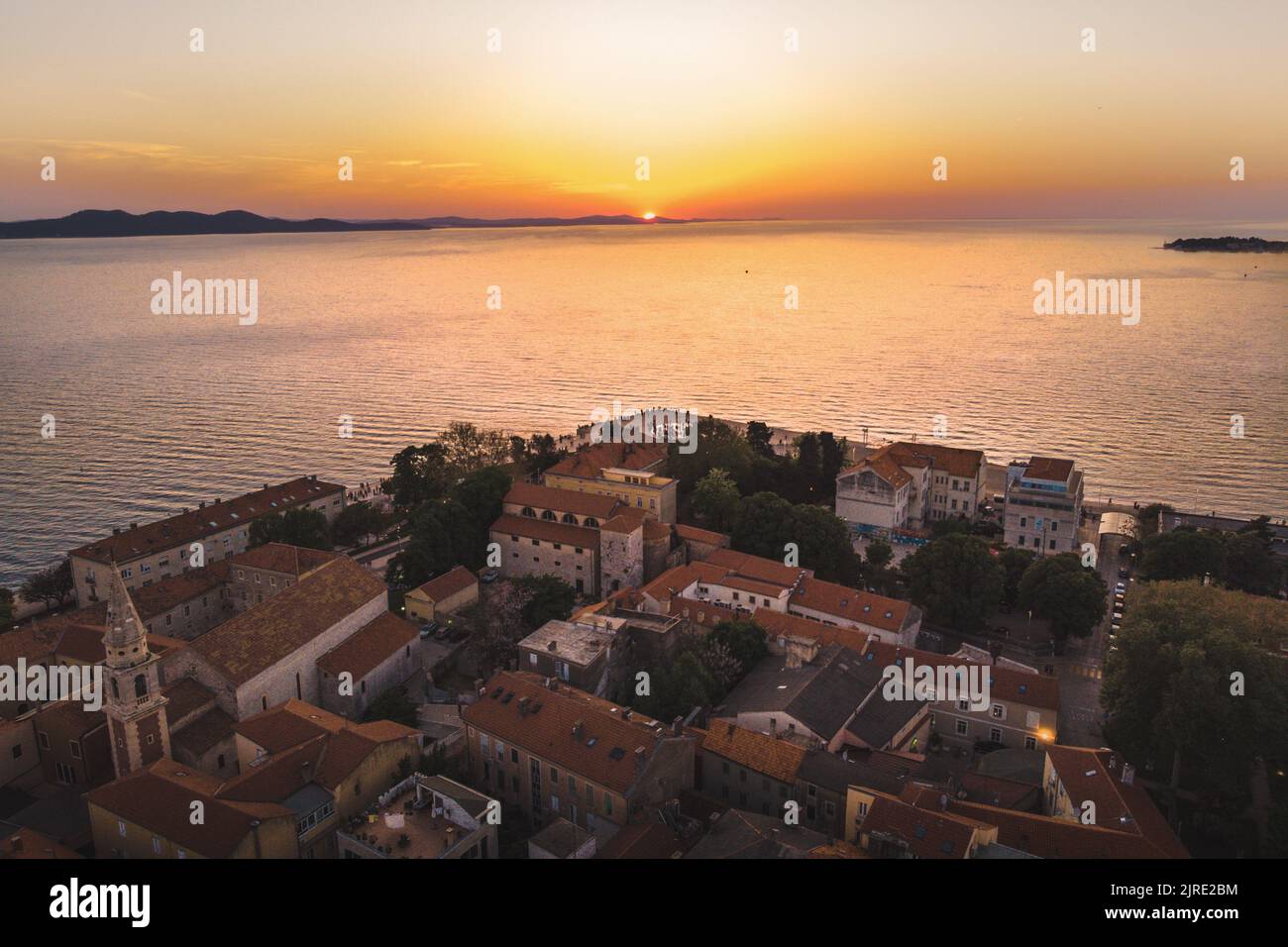 Zadar sea organ croatia aerial hi-res stock photography and images - Alamy