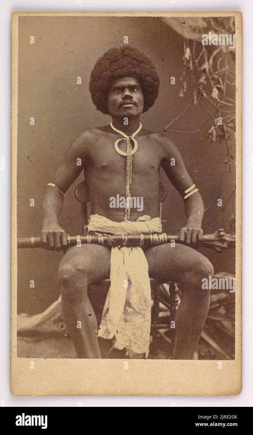Kai colo, 1871-1886, Fiji, by Francis Herbert Dufty Stock Photo - Alamy