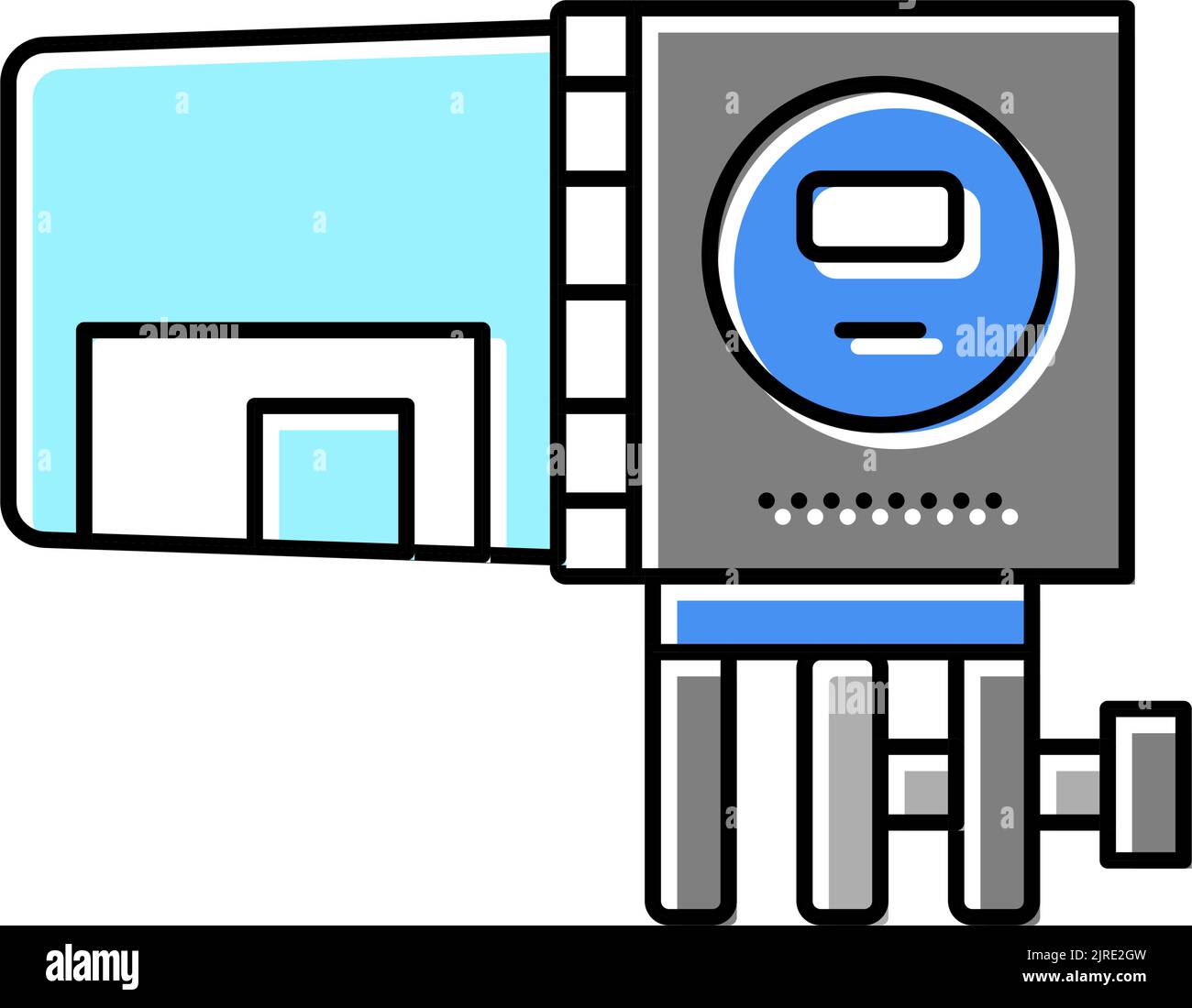 feeder aquarium fish color icon vector illustration Stock Vector Image ...