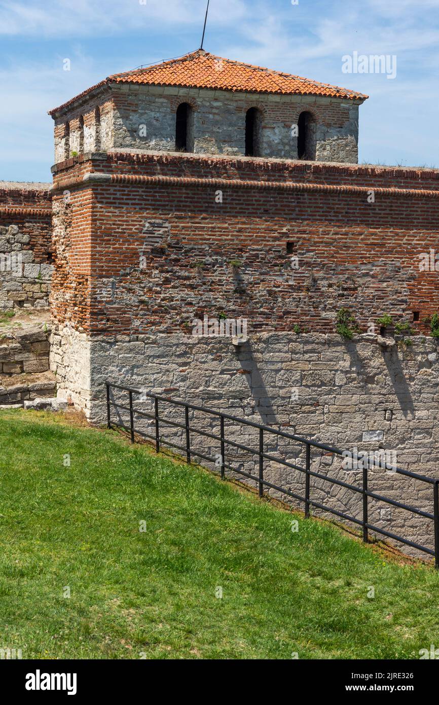 Medieval Baba Vida Fortress at the coast of Danube river in town of ...