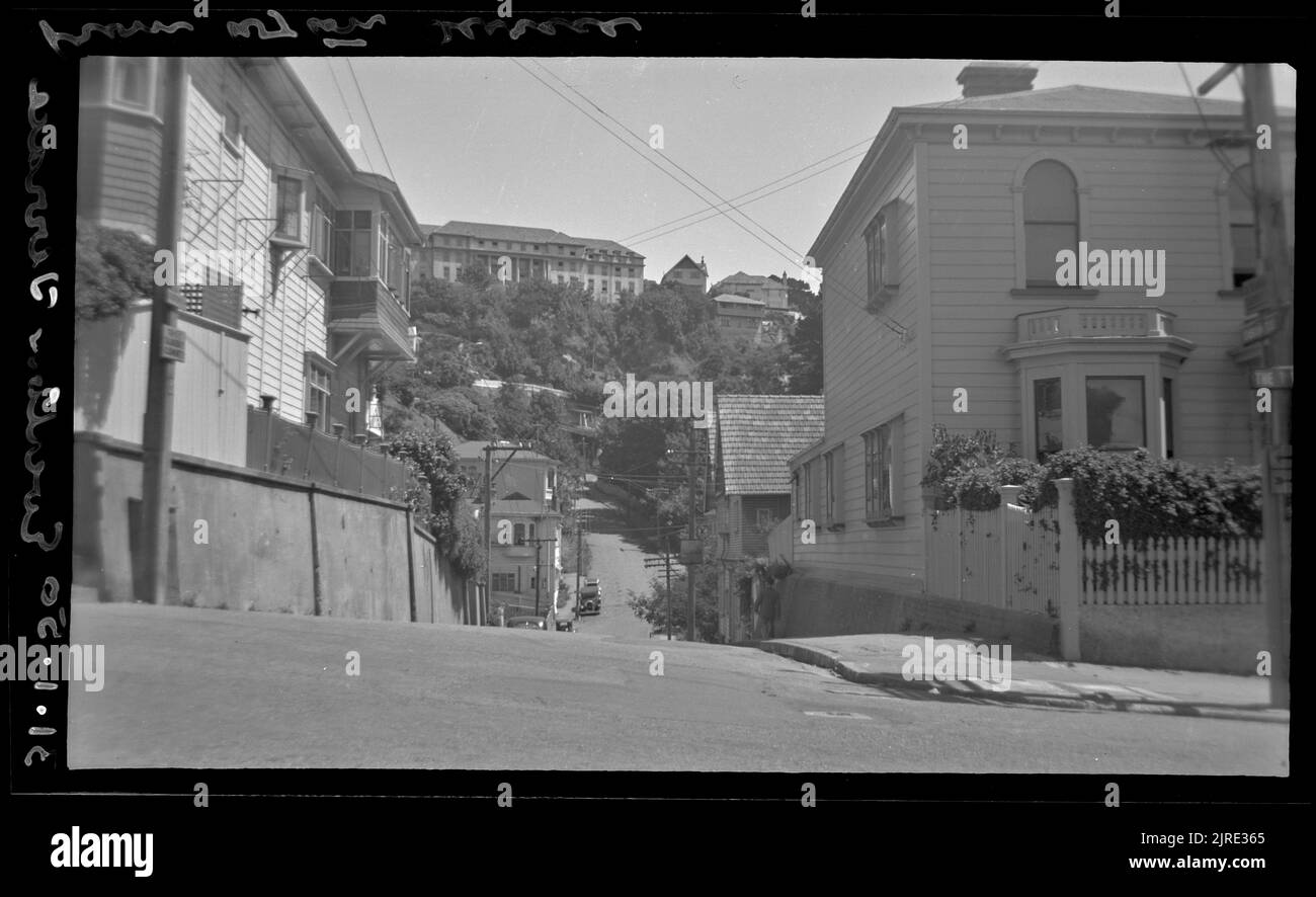 256. Everton Terrace from Wellington Terrace with glimpse of Kelburn ...