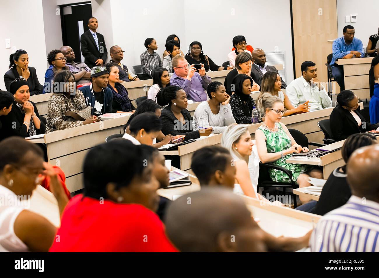 Johannesburg, South Africa - November 20, 2014: Diverse students ...