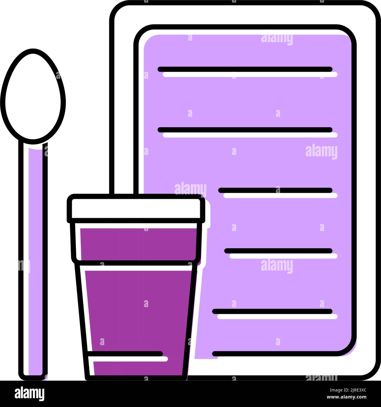 plastic utensil color icon vector illustration Stock Vector Image & Art ...