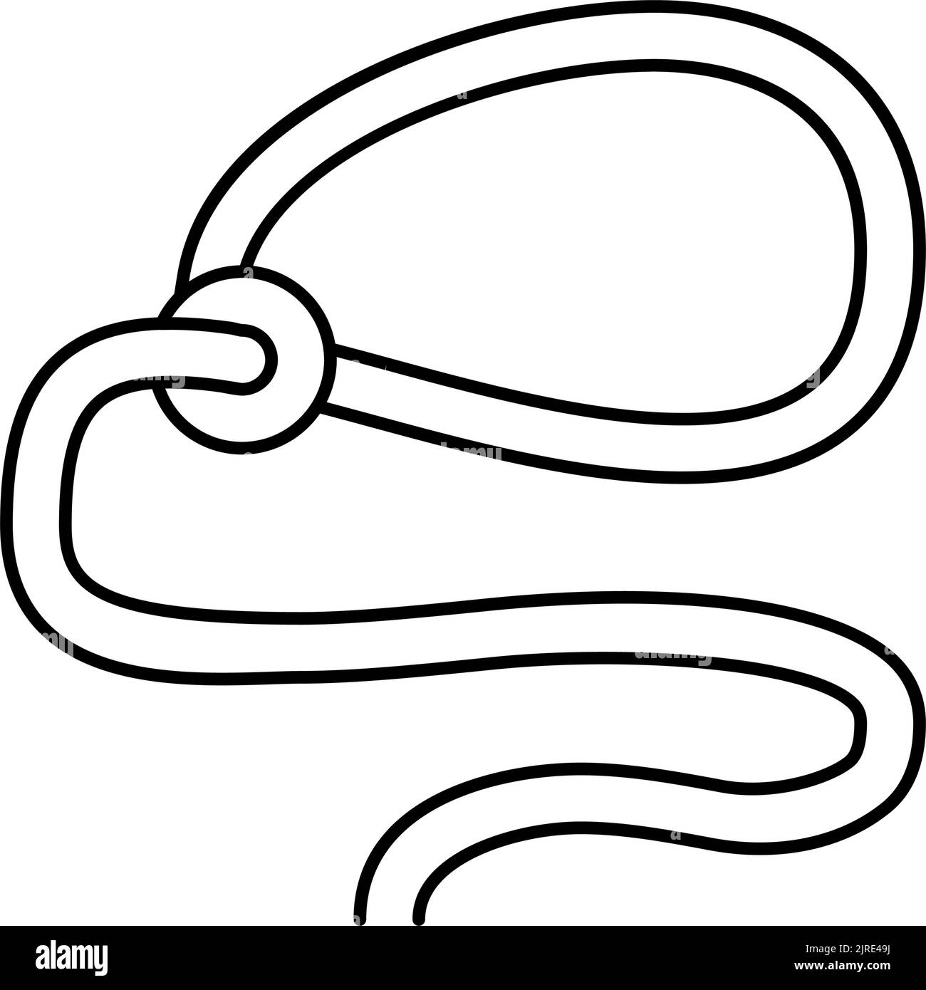 Wild lasso icon outline Cut Out Stock Images & Pictures - Alamy