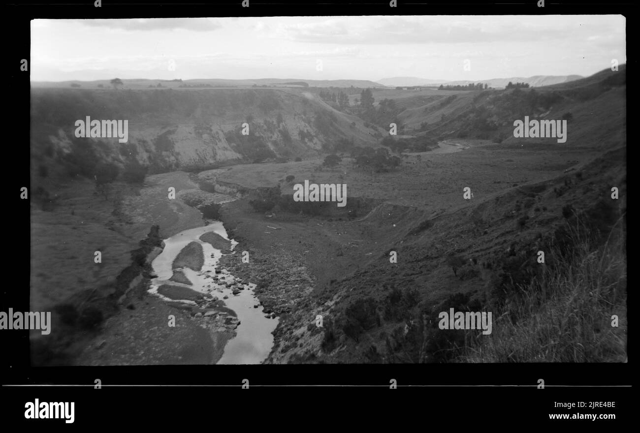 Makara R. with cliff sections showing, right, dip, and left, strike of ...