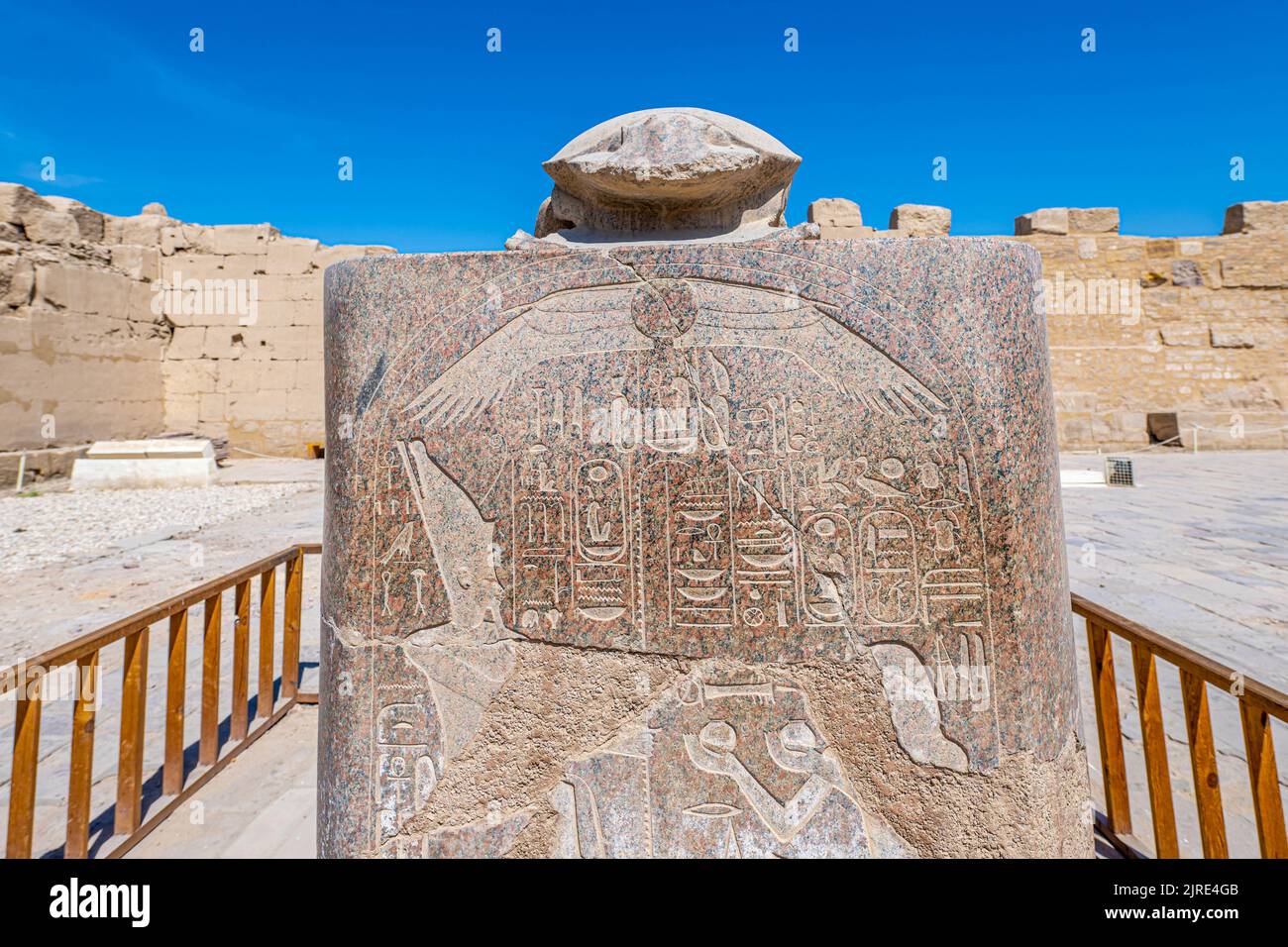 The scarab statue at Karnak Temple Complex a collection of ancient ...