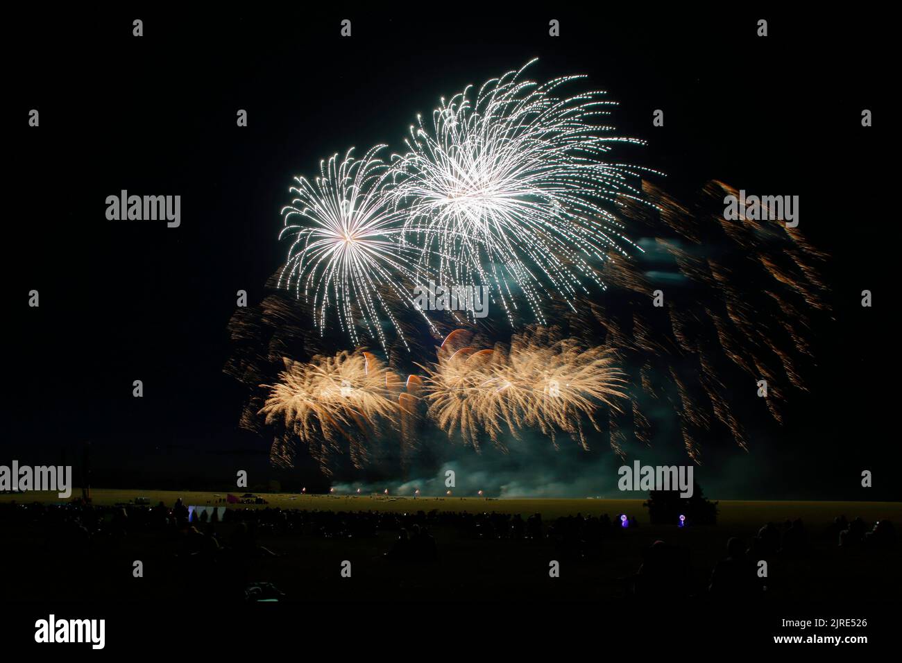 Fireworks Champions competition at Belvoir Castle, Leicestershire, UK ...