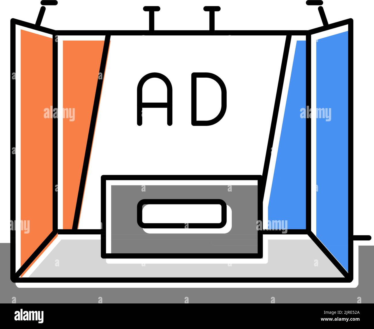 Museum counter Stock Vector Images - Alamy