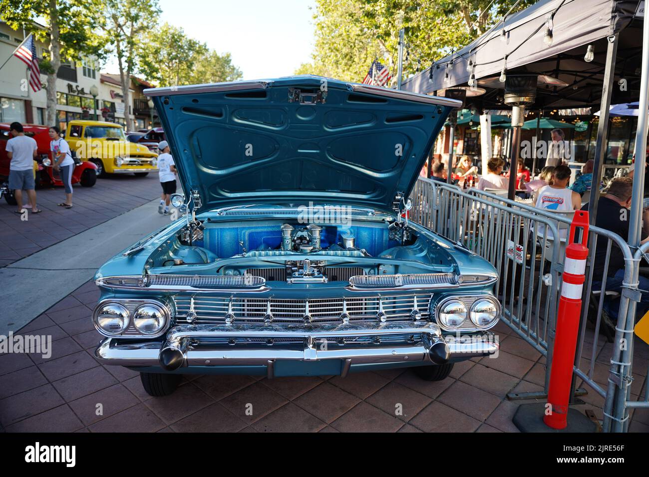 A classic cars at a car show in Garden Grove, California Stock Photo ...