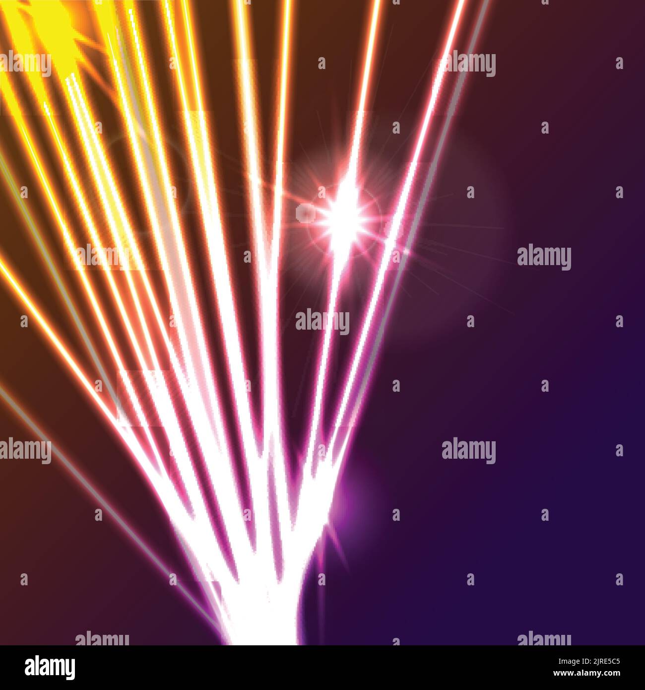 Hi-tech glowing neon laser rays abstract background. Vector ...