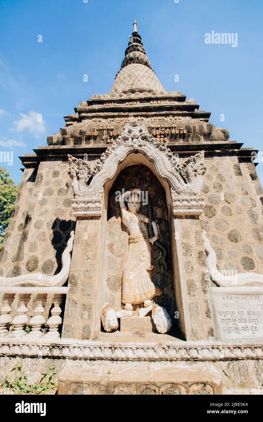 Mythical sculpture in Phnom Srey and Phnom Pros Temple, an off the beaten path tourist ...