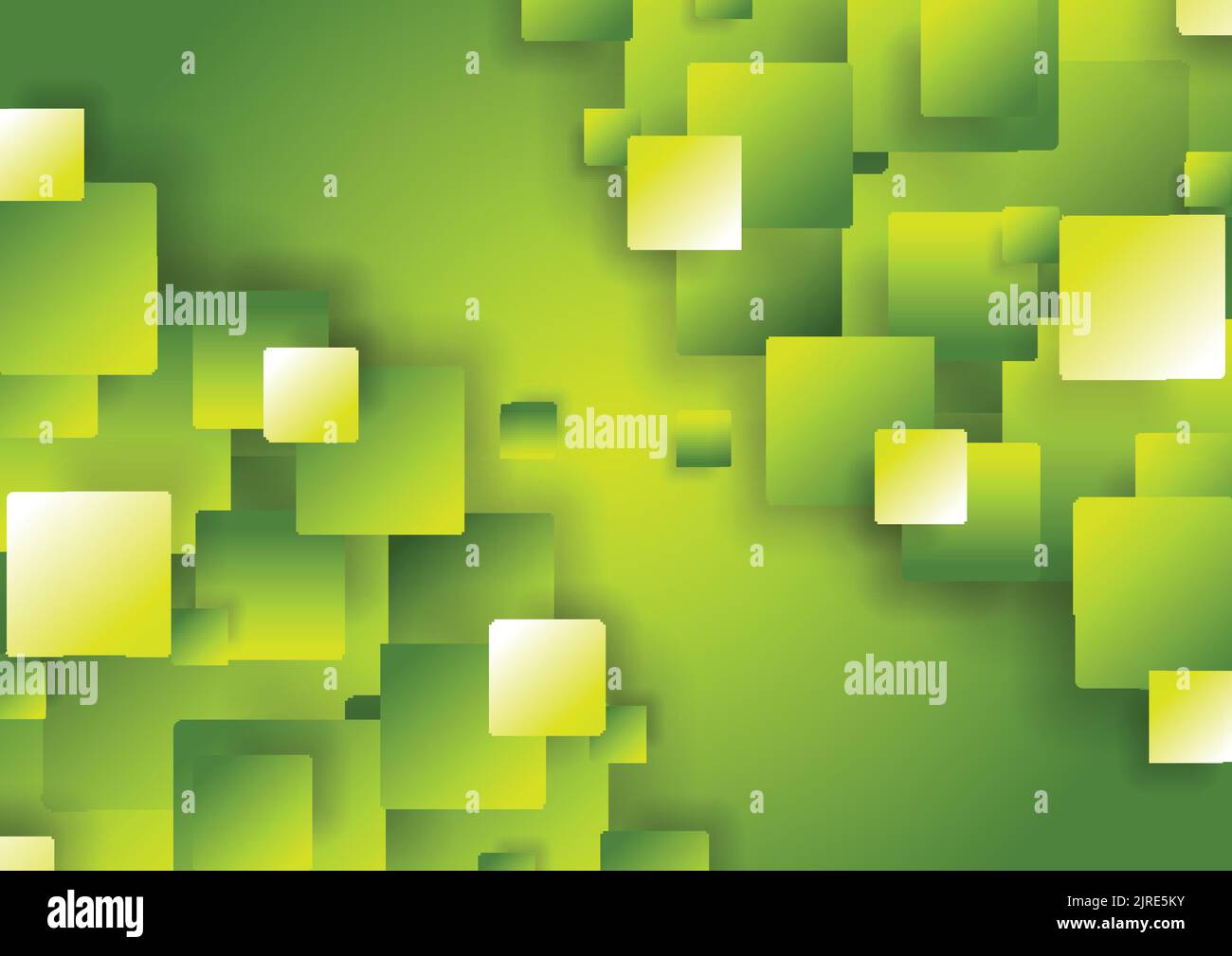 Bright green abstract tech geometric squares background. Vector design ...