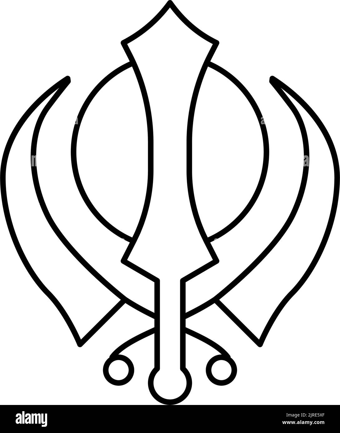sikhism religion line icon vector illustration Stock Vector Image & Art ...