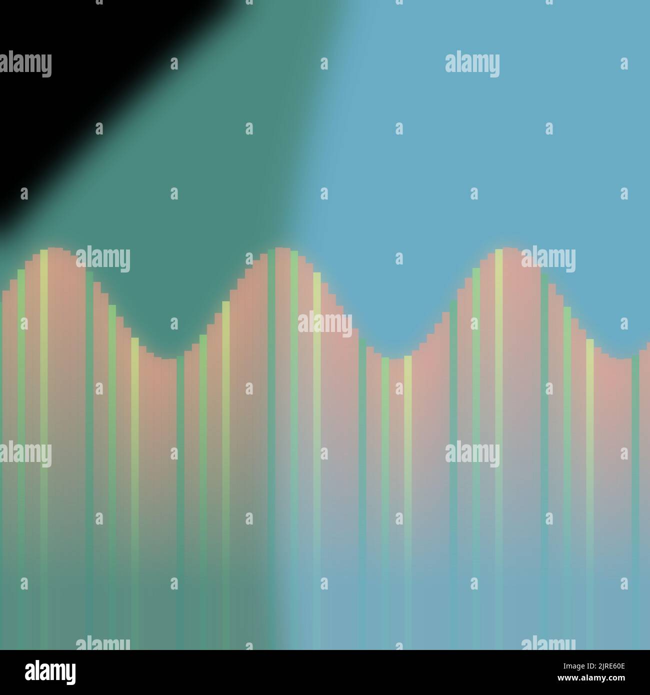 Abstract colorful Illustration of Stylized Sound frequency equalizer ...