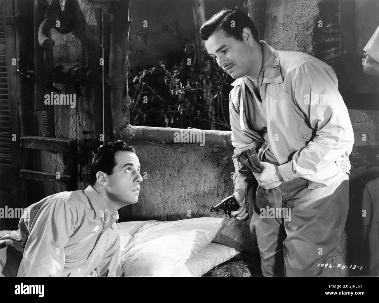 GERALD MOHR as Slick Latimer and TOM NEAL as Jack Stanton in Episode 13 of the 15 Chapter Serial ...