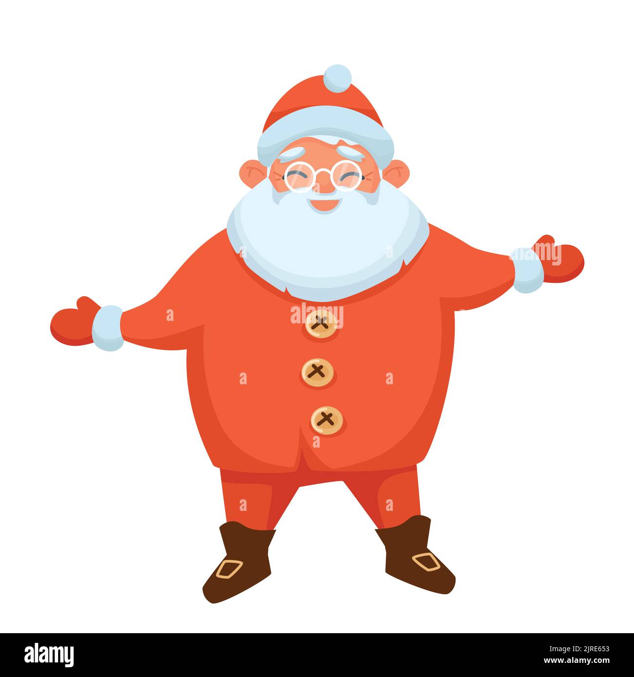 Happy santa claus in Cut Out Stock Images & Pictures - Alamy