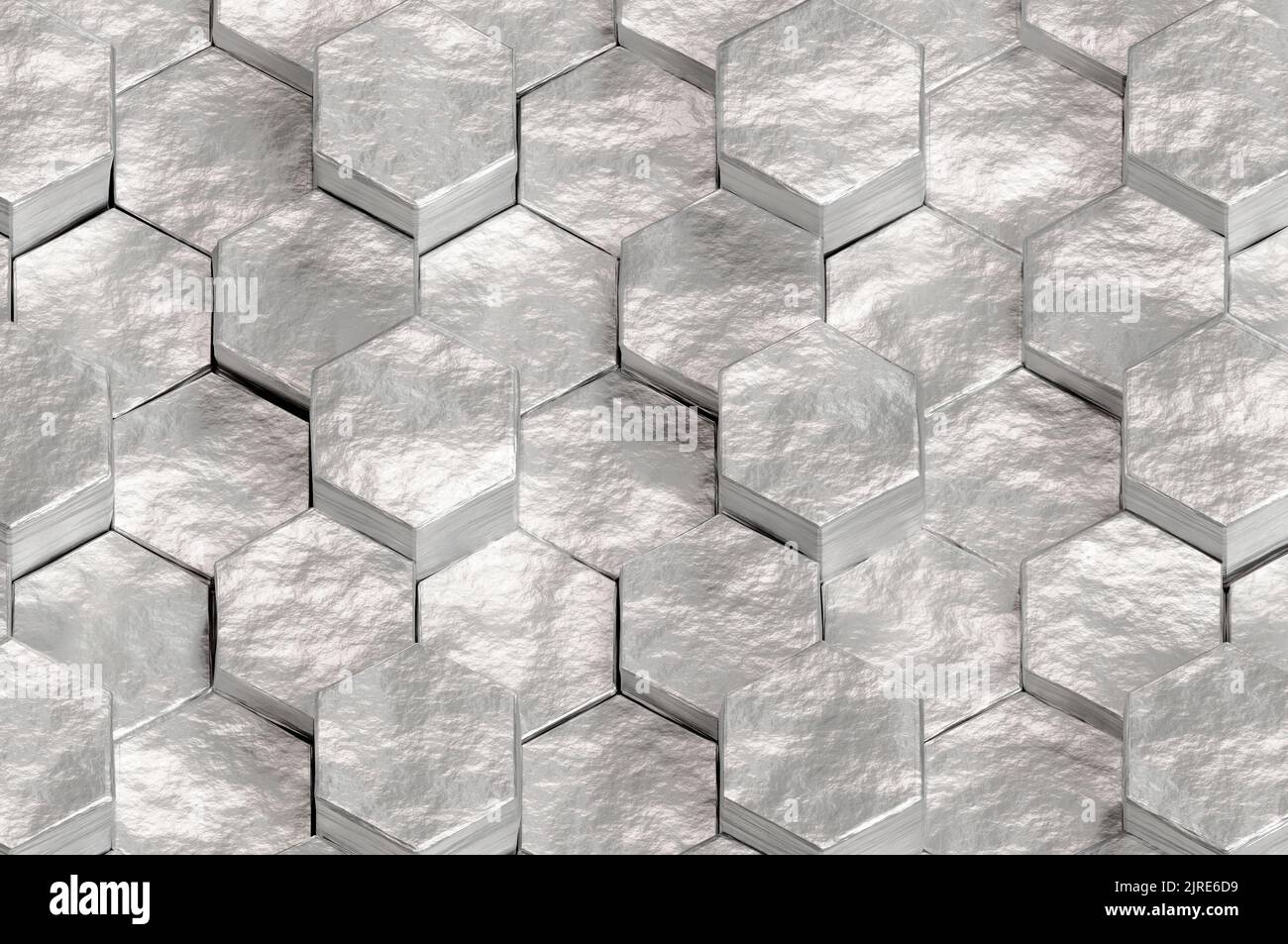 3D Illustration. 3D Rendering , Abstract silver background . Concept ...