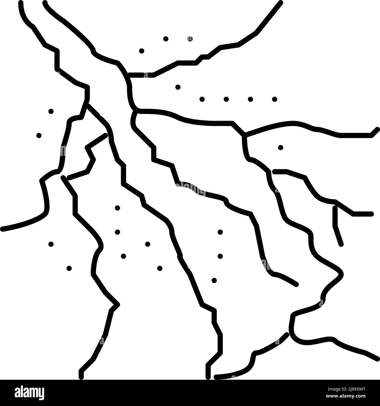 okavango delta line icon vector illustration Stock Vector Image & Art ...