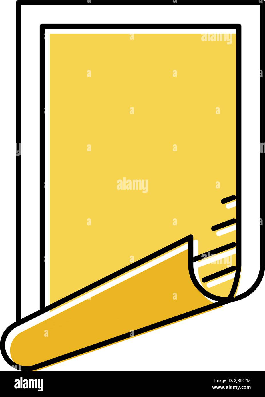 sticker ribbon banner design color icon vector illustration Stock ...