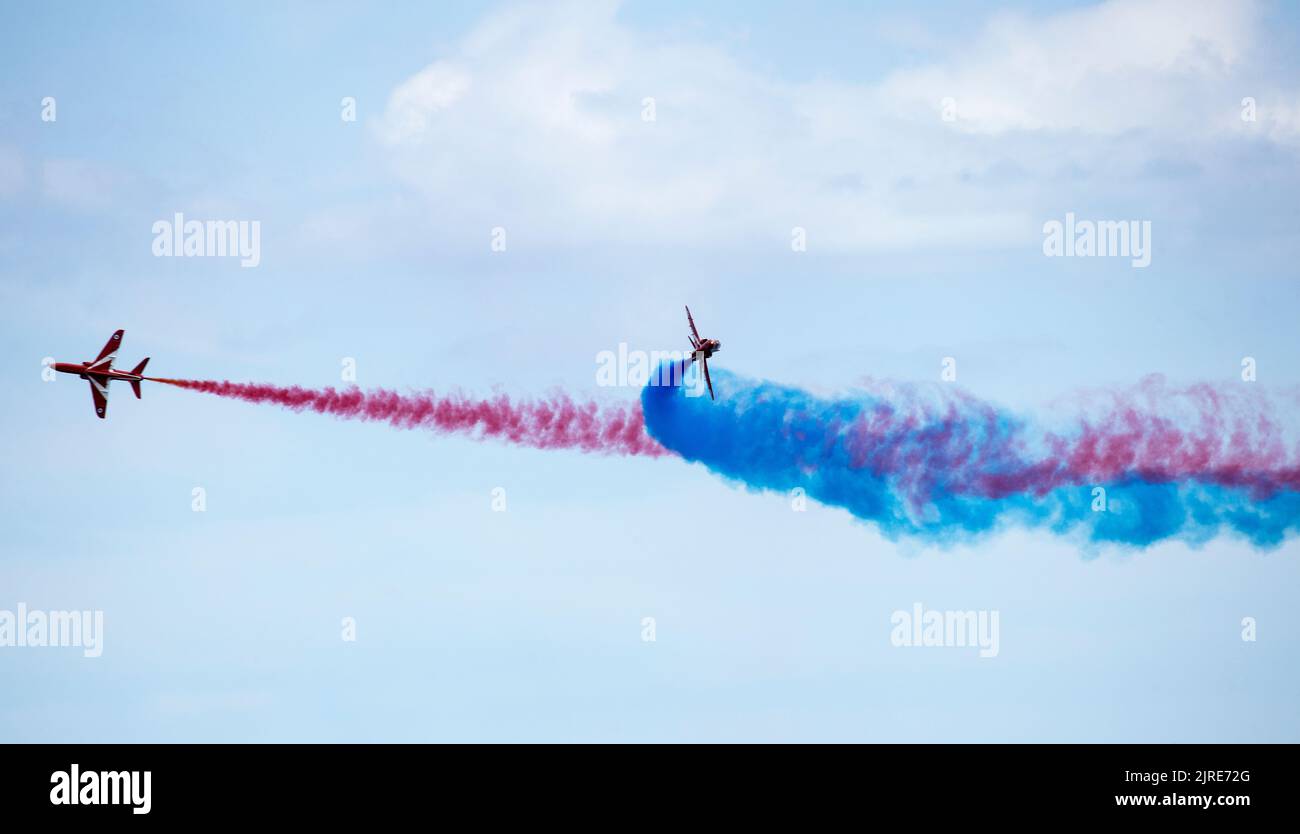 The Red Arrows are the formation flying squadron of the Royal Air Force ...