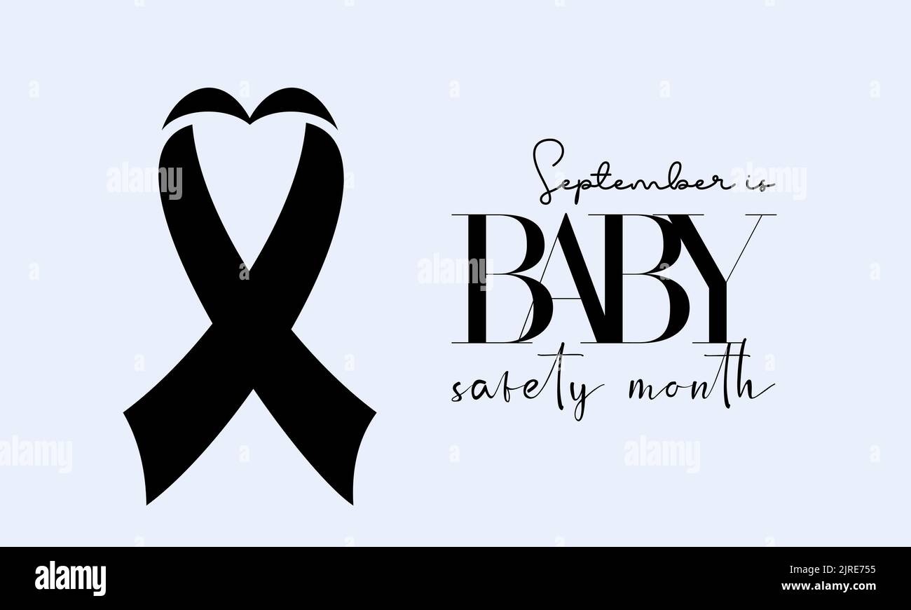Vector illustration design concept of baby safety month observed on ...