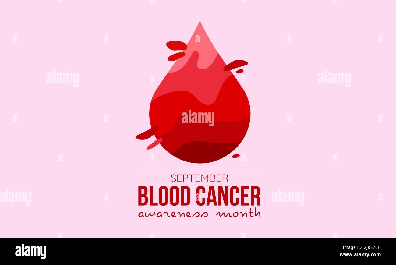 Vector illustration design concept of blood cancer awareness month ...