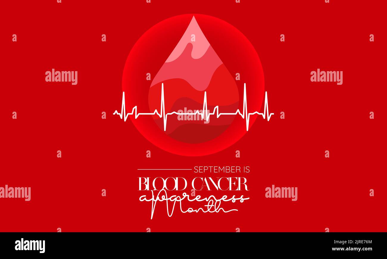 Vector illustration design concept of blood cancer awareness month ...