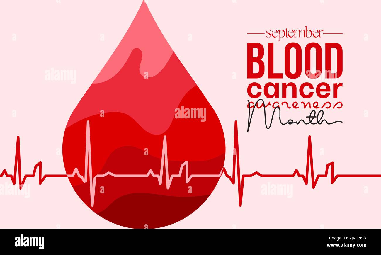 Vector illustration design concept of blood cancer awareness month ...