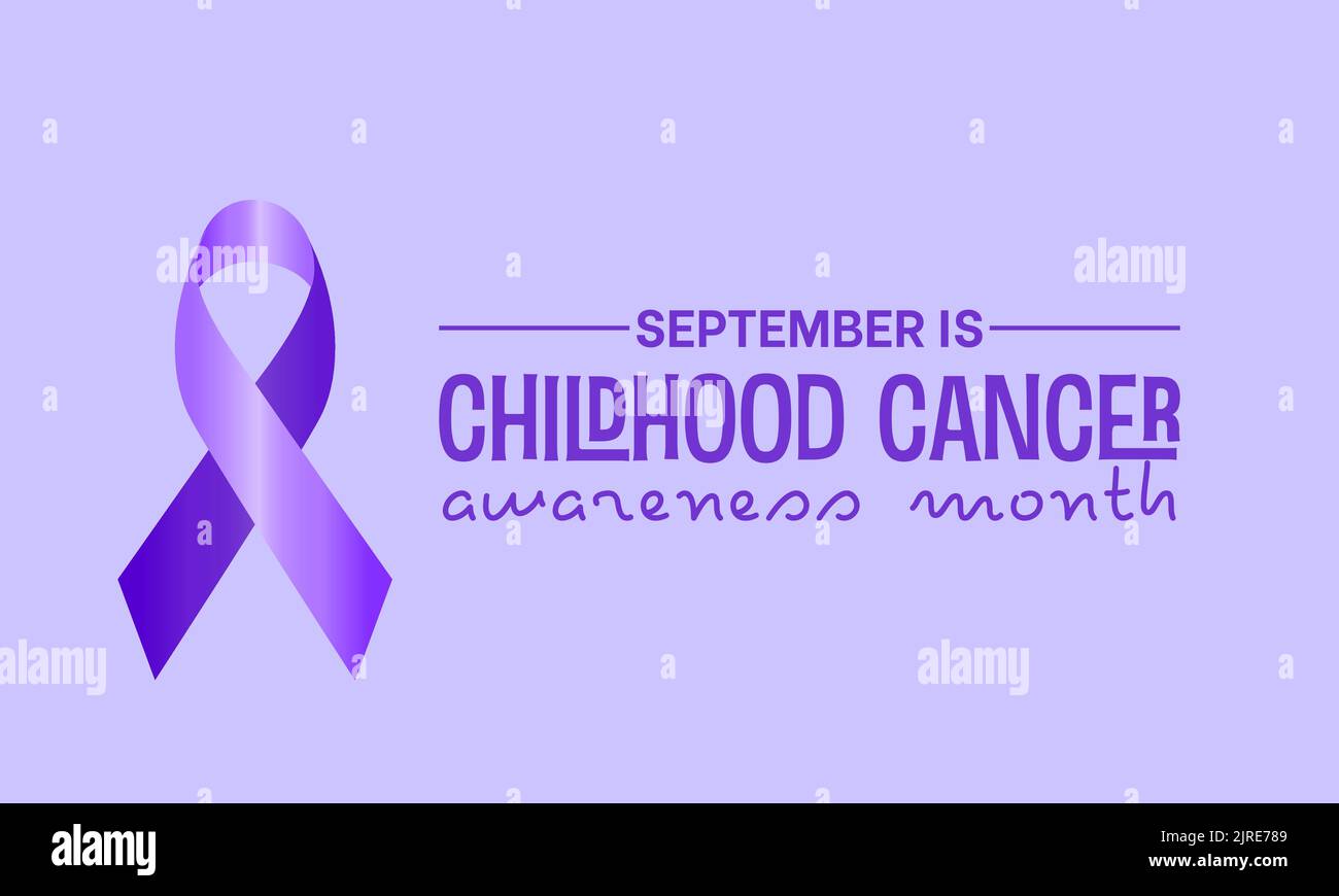 Vector illustration design concept of national childhood cancer ...